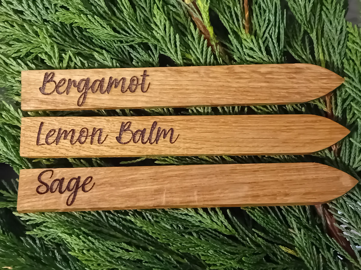 Oak Herb Labels – DB Wood Mastercrafts
